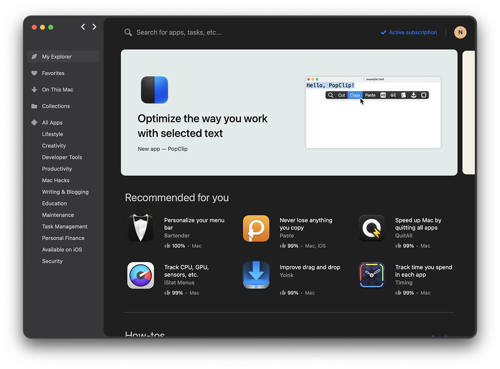 PopClip is now available on Setapp - Announcements - PopClip Forum